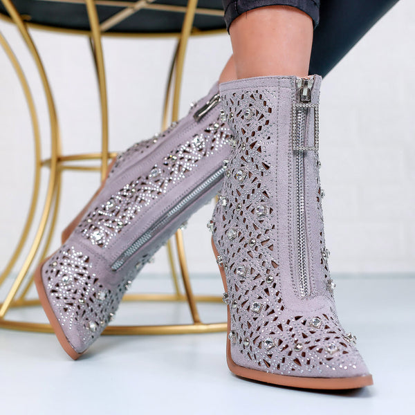 Botine dama Carolin - Grey 169.99 lei | Boutique Arena Romania